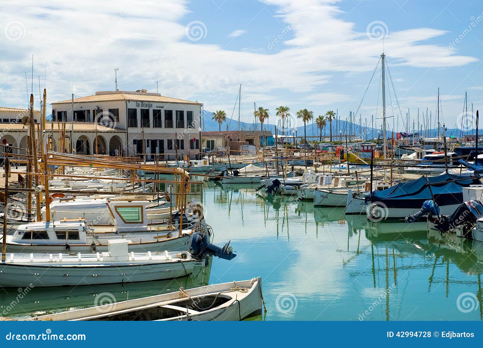 Marina, Port De Pollensa, Majorca, Spain. Editorial Stock Photo - Image ...