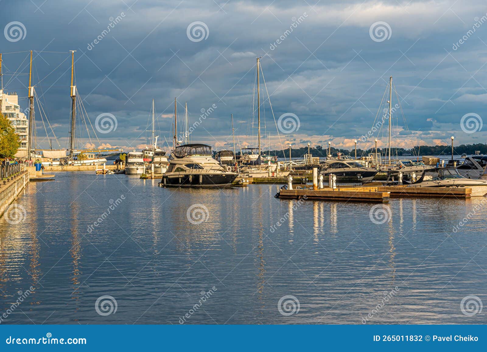 Marina in Toronto stock photo. Image of landmark, downtown - 265011832