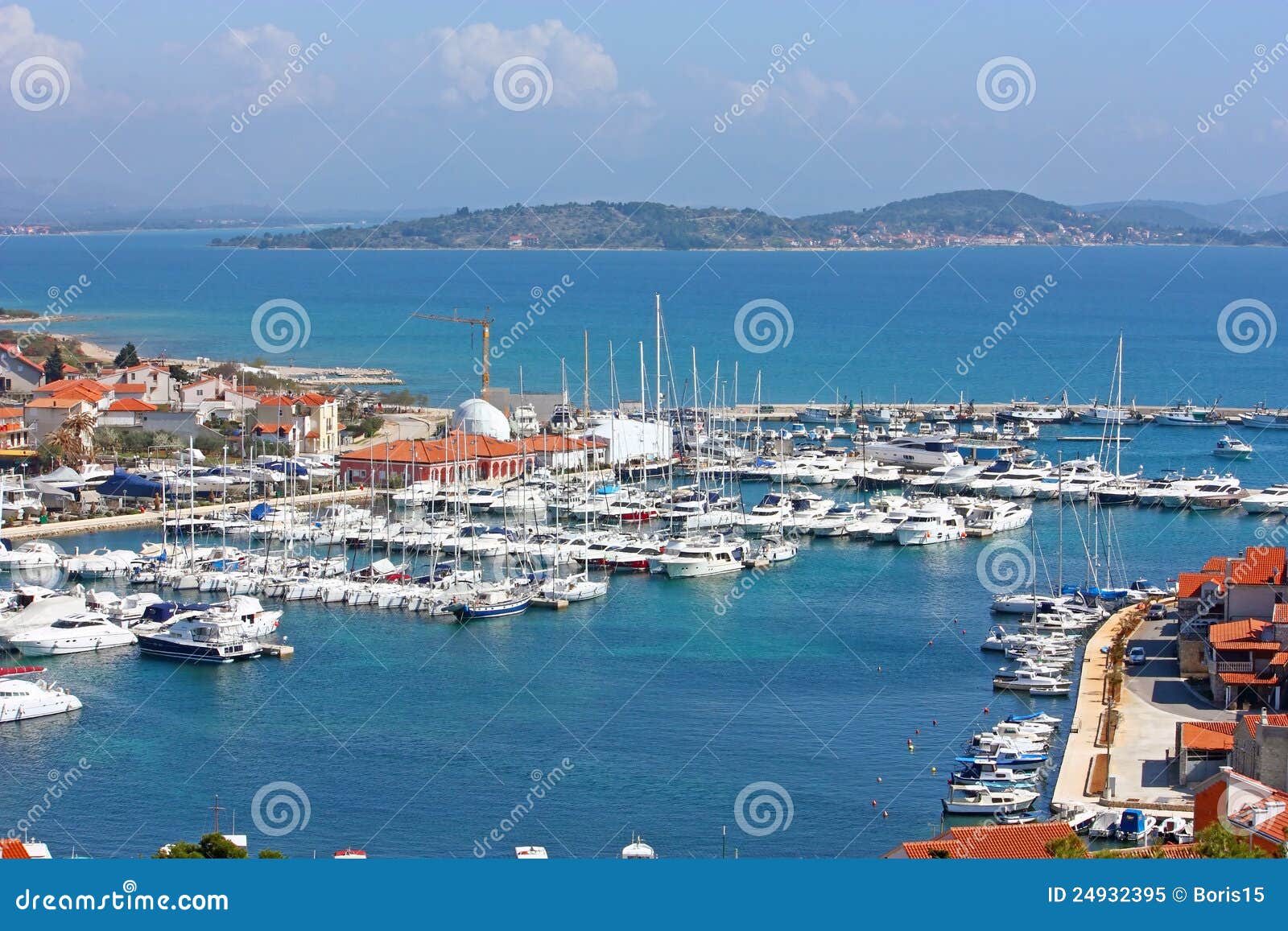 Marina Tribunj stock image. Image of croatia, marina - 24932395