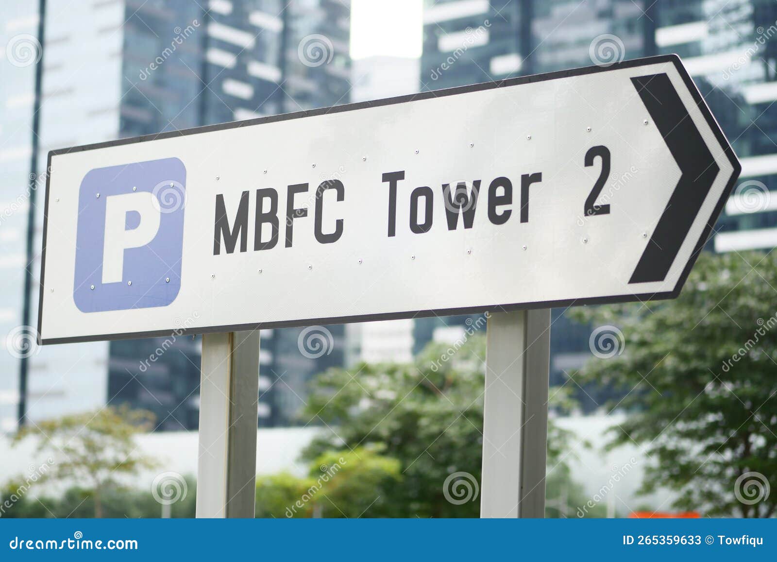 Marina Way Sing and Buildings Stock Image - Image of marina, economy ...