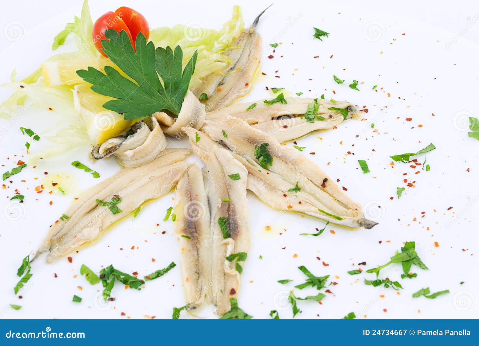 Marinated anchovies stock image. Image of recipes, fish - 24734667