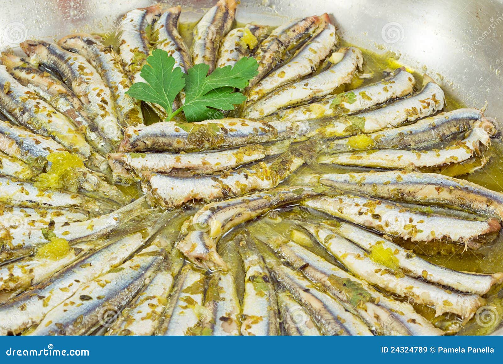 Marinated Anchovies with Lemon Stock Image - Image of second, fillet ...