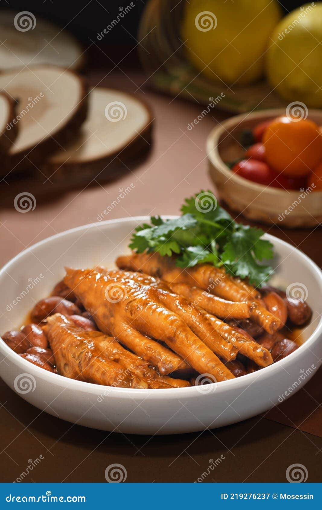 Marinated Chicken Feet Dim Sum Stock Image - Image of bamboo, starter ...