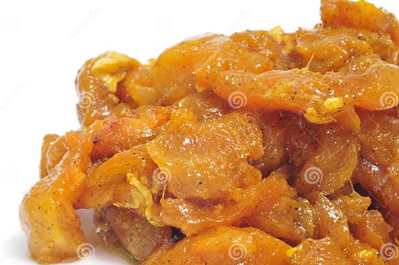 Marinated chicken meat stock image. Image of morunos - 19304519