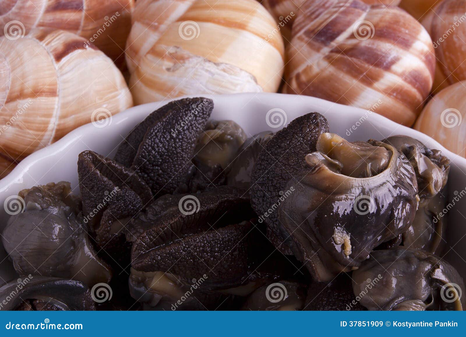 Marinated escargot stock image. Image of cook, tasty - 37851909