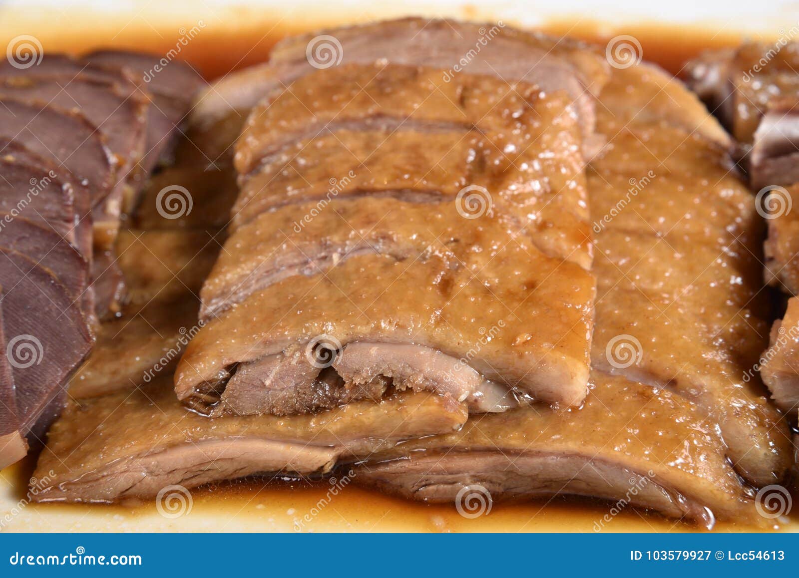 Marinated goose meat stock image. Image of traditional - 103579927