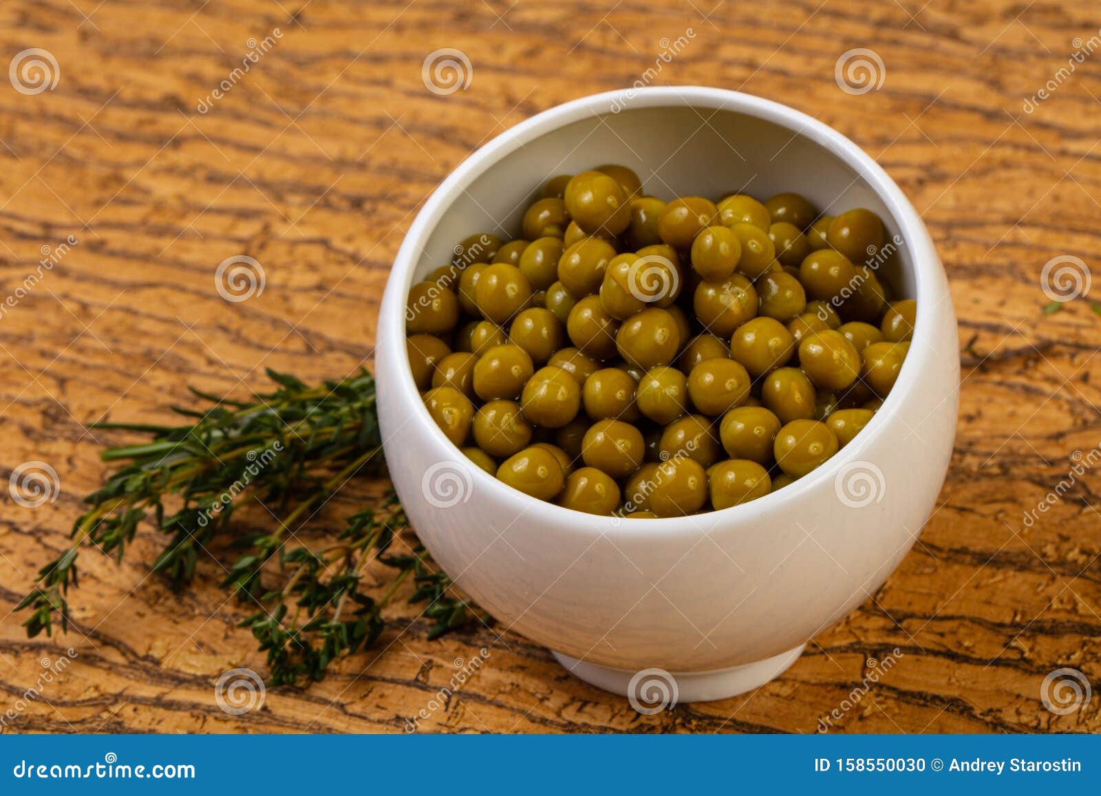 Marinated green peas stock photo. Image of healthy, pickled - 158550030