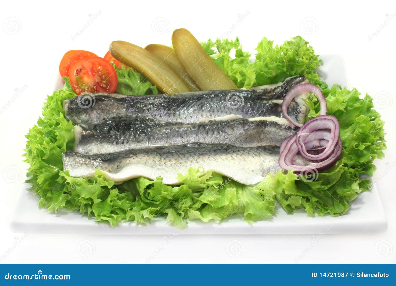 Marinated herring stock image. Image of tomato, meal - 14721987