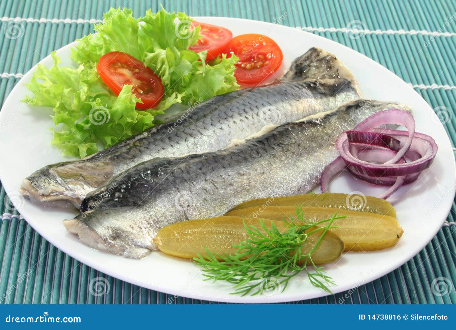 Marinated herring stock photo. Image of small, meal, tomato - 14738816