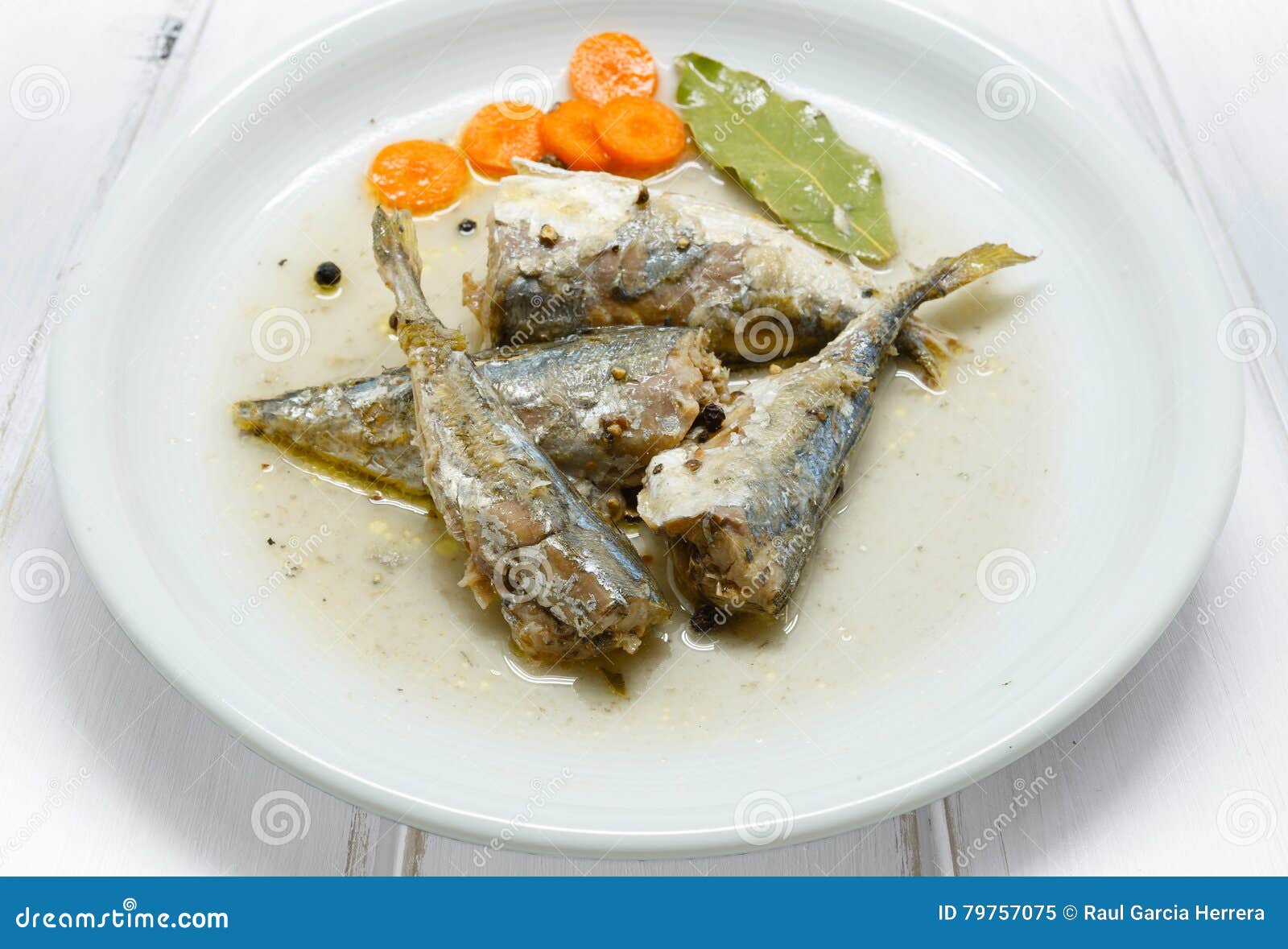 Marinated Mackerel with Olive Oil Stock Image - Image of pickled ...