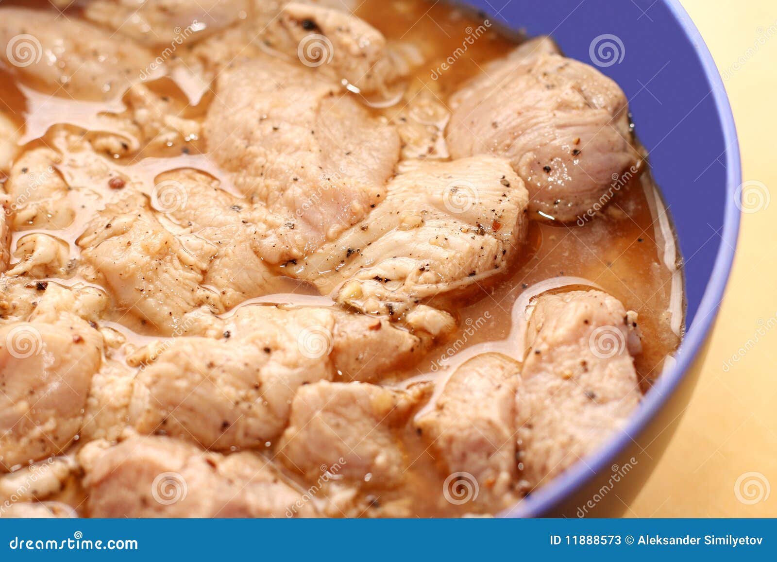 Marinated meat stock image. Image of cook, kitchen, cooking - 11888573