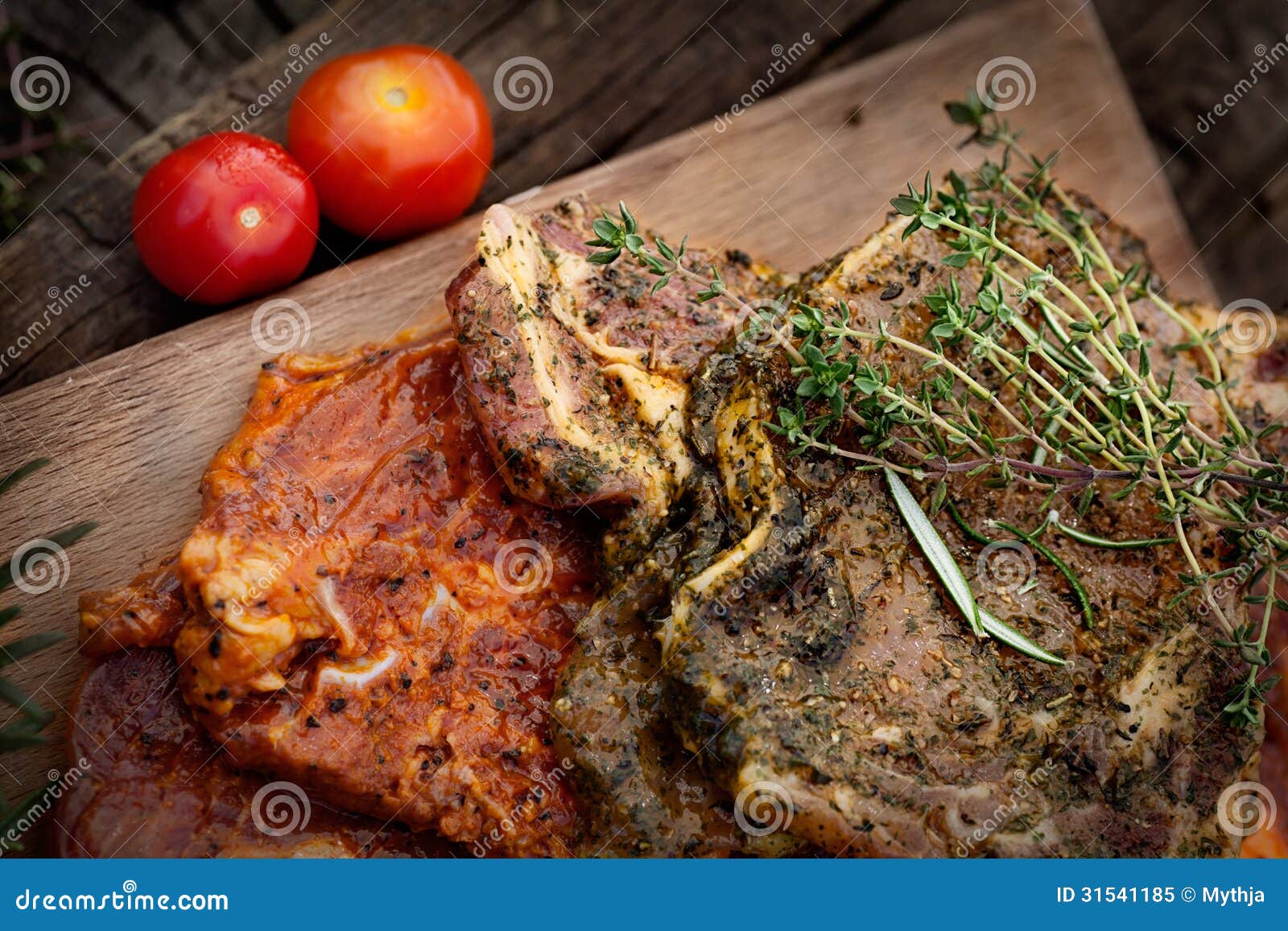 Marinated meat stock image. Image of lettuce, cook, nutrition - 31541185