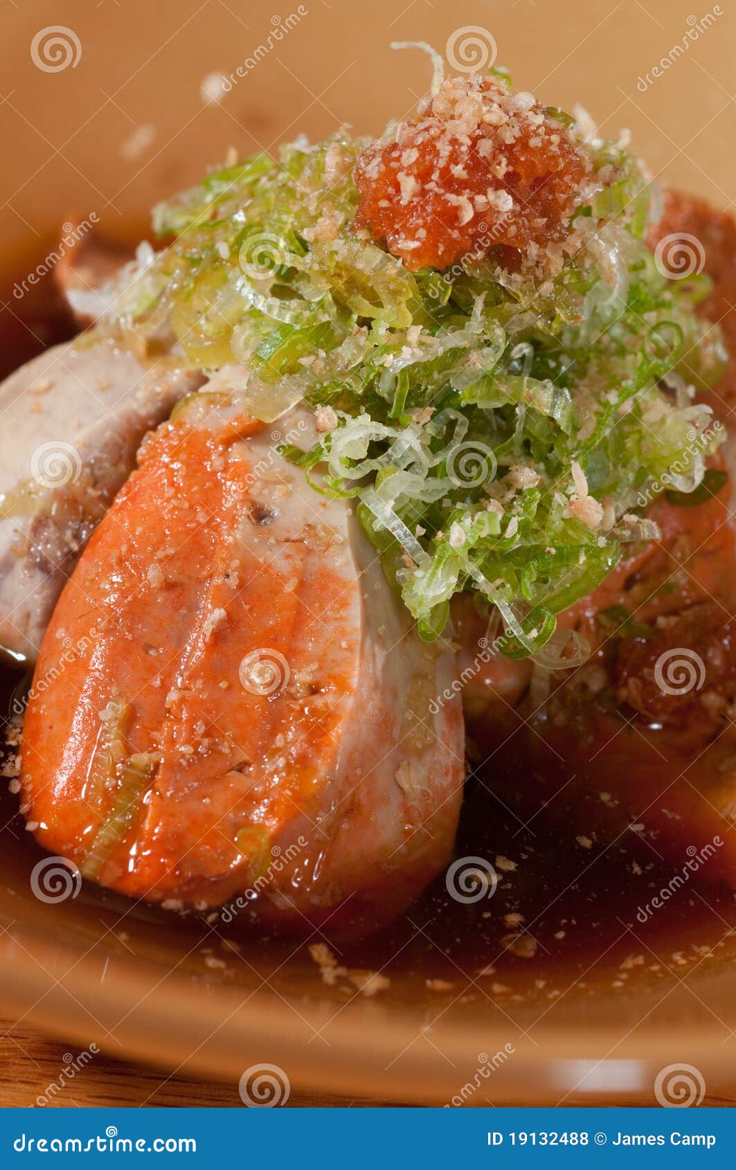 Marinated monkfish liver stock photo. Image of marinated - 19132488