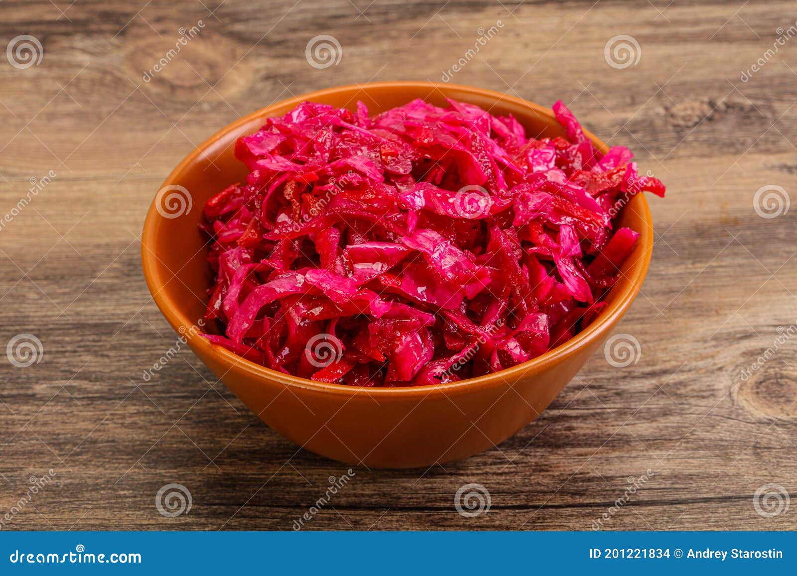 Marinated Red Cabbage in the Bowl Stock Photo - Image of marinated ...