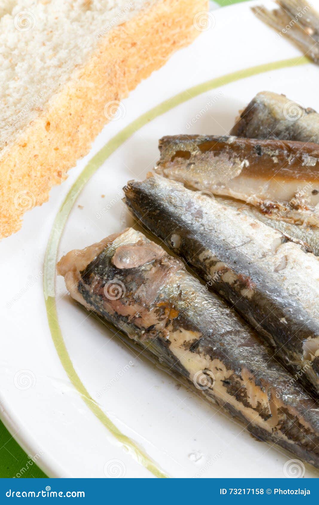 Marinated Sardines Served on the Plate Stock Photo - Image of healthy ...