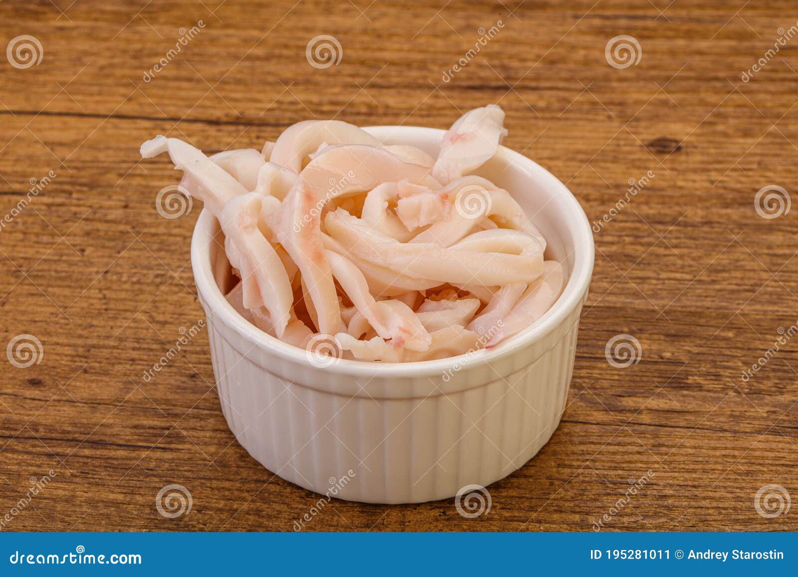 Marinated Squid Slices in the Bowl Stock Image - Image of delicious ...