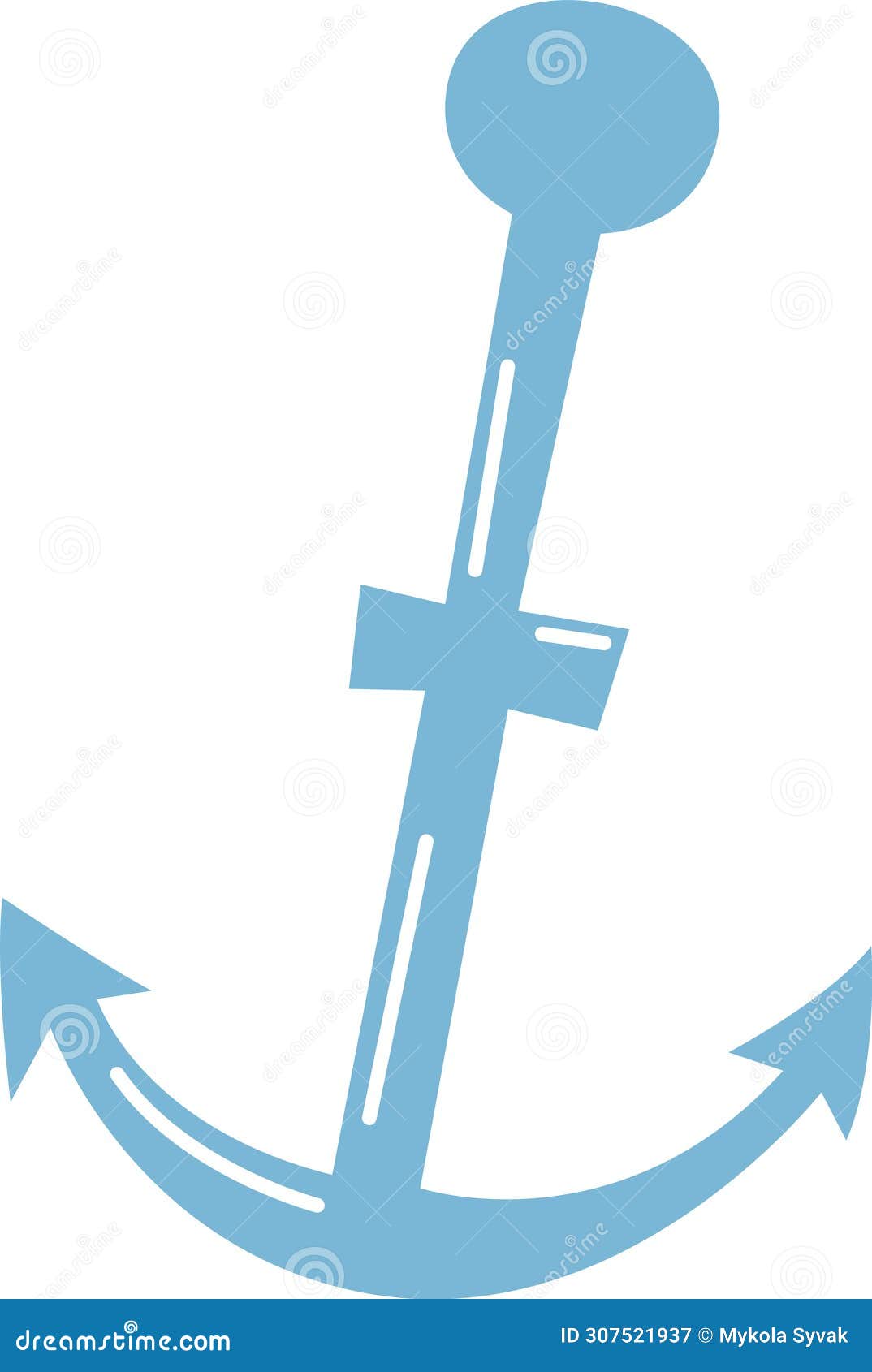 Marine Anchor Tool stock illustration. Illustration of isolated - 307521937