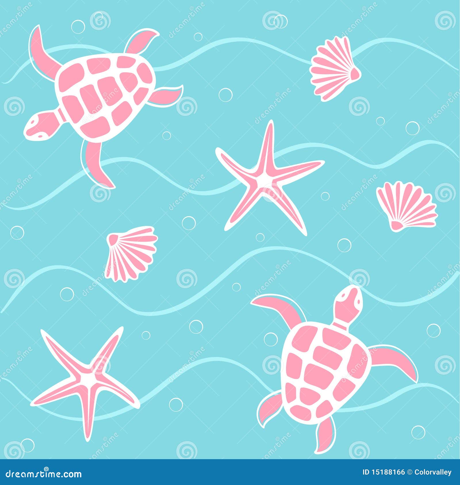 Marine Background. Coloring Book Or Coloring Page For Kids. Cramp-fish ...