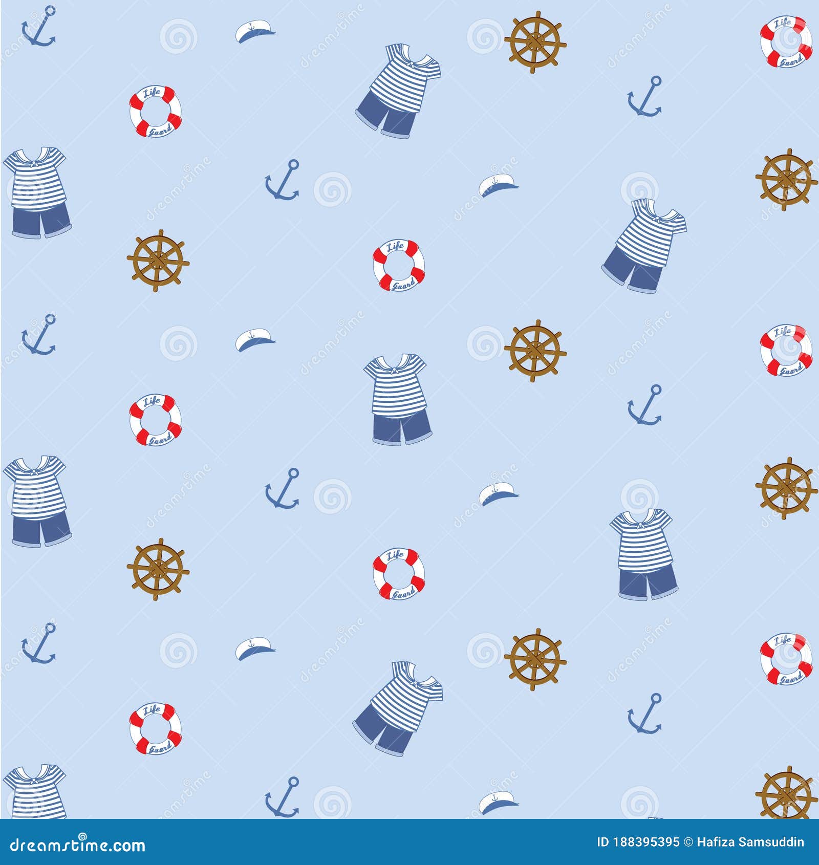 Marine Background. Vector Illustration Decorative Design Stock Vector ...