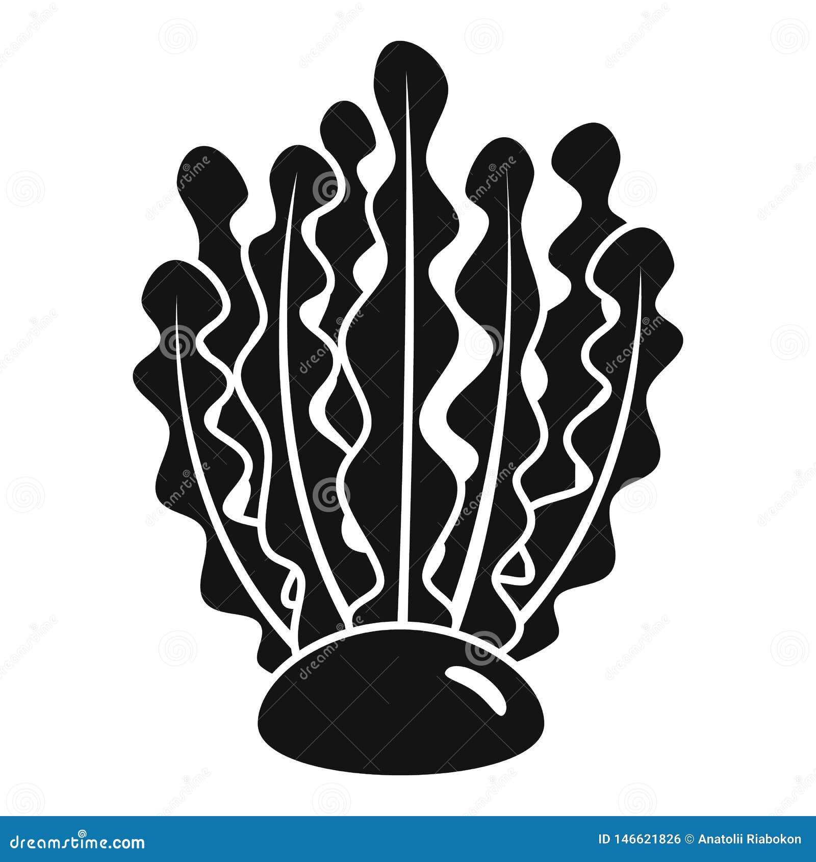Marine Bio Plant Icon, Simple Style Stock Vector - Illustration of icon ...