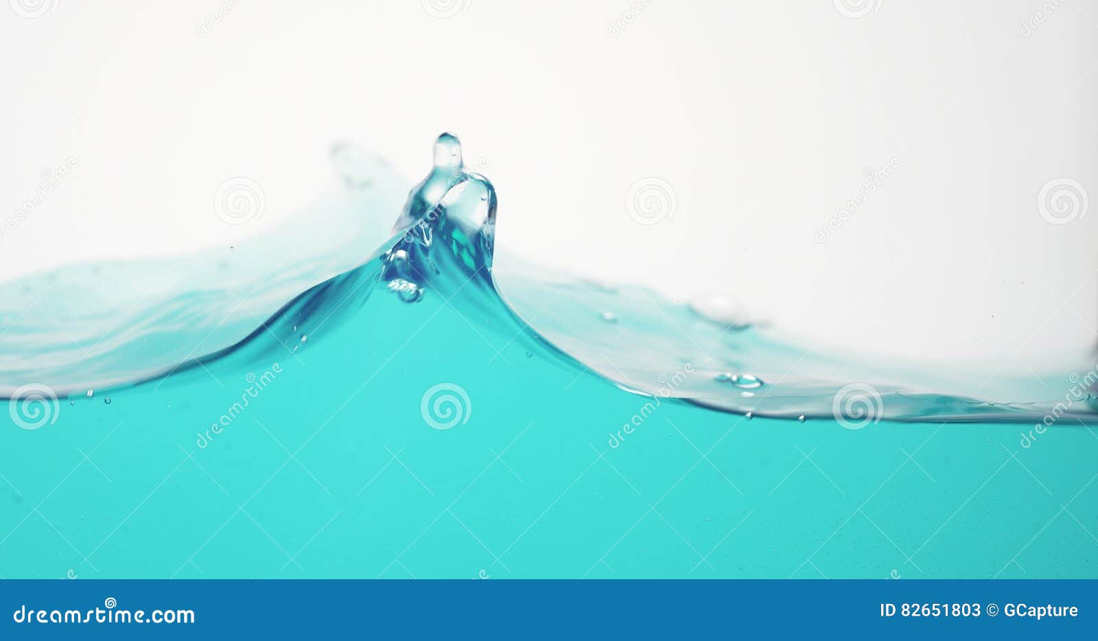 Marine Blue Water Waves and Splashes Side View Stock Image - Image of ...