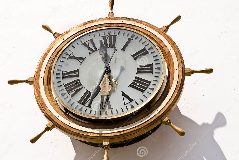 Marine clock stock image. Image of noon, minute, hands - 6992657