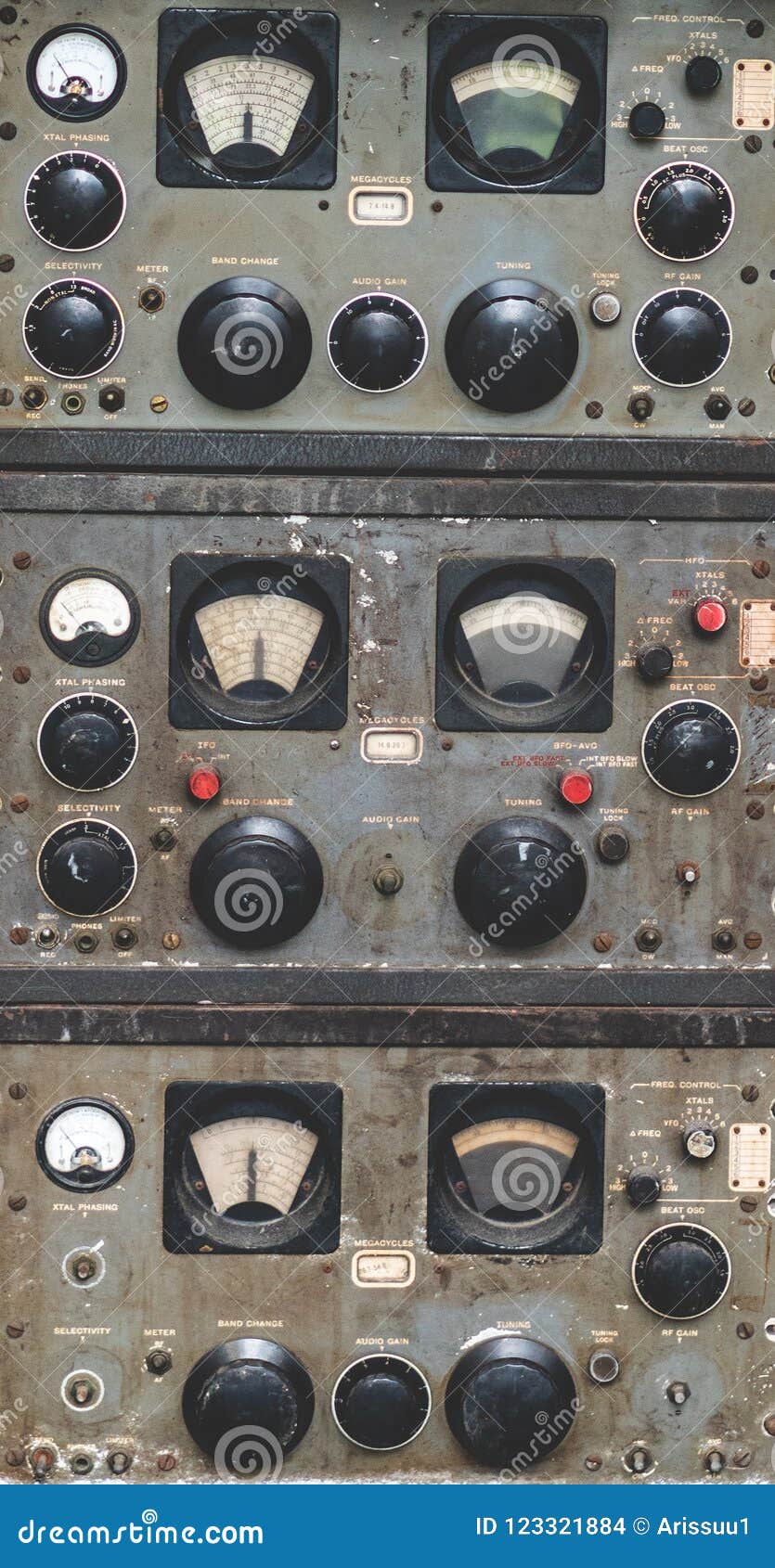 Marine Control Panel Instruments Antigua Foto de archivo - Imagen de ...