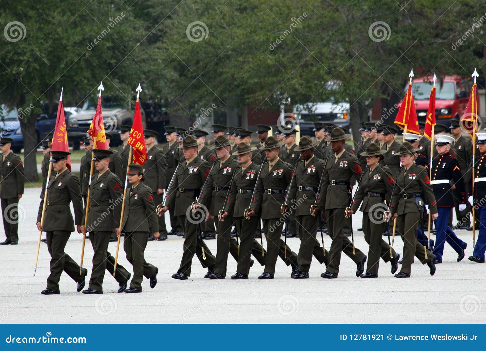 Marine Corps Drill Instructors at Graduation Editorial Photo - Image of ...