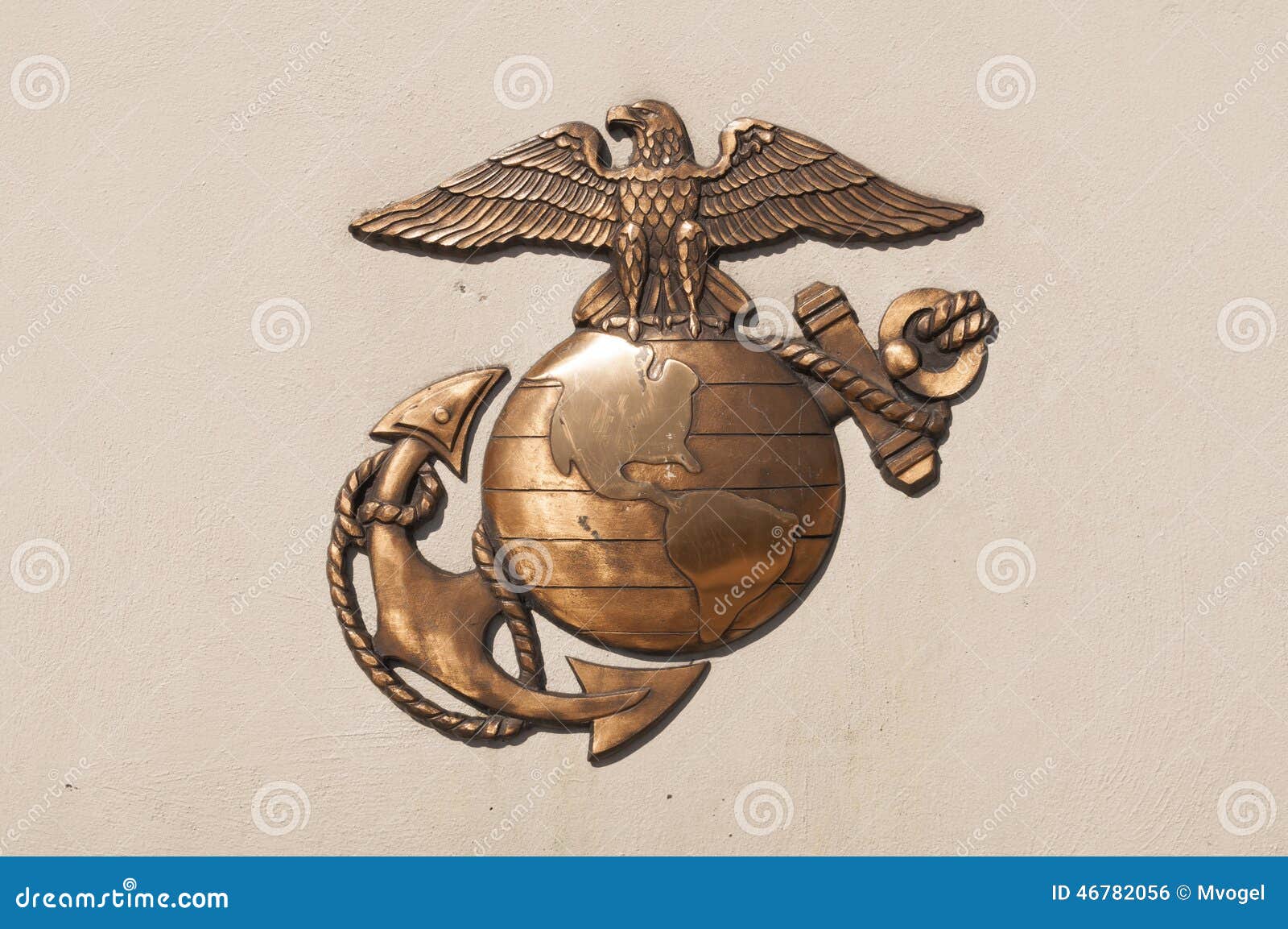 Marine Corps Insignia stock photo. Image of museum, metal - 46782056