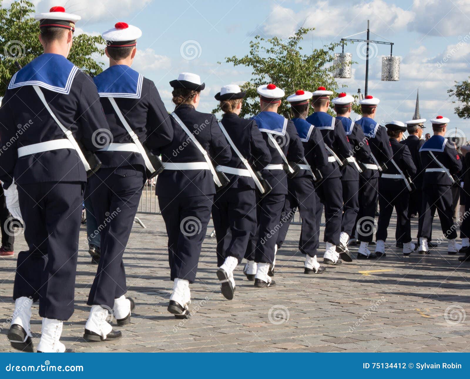 Marine Corps Military Parade, in a Uniform with Hat Editorial ...