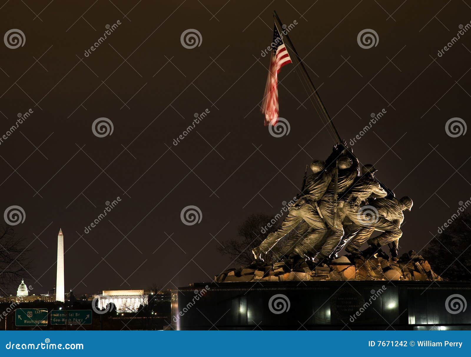 The Marine Corps War Memorial Washington DC Editorial Photography ...