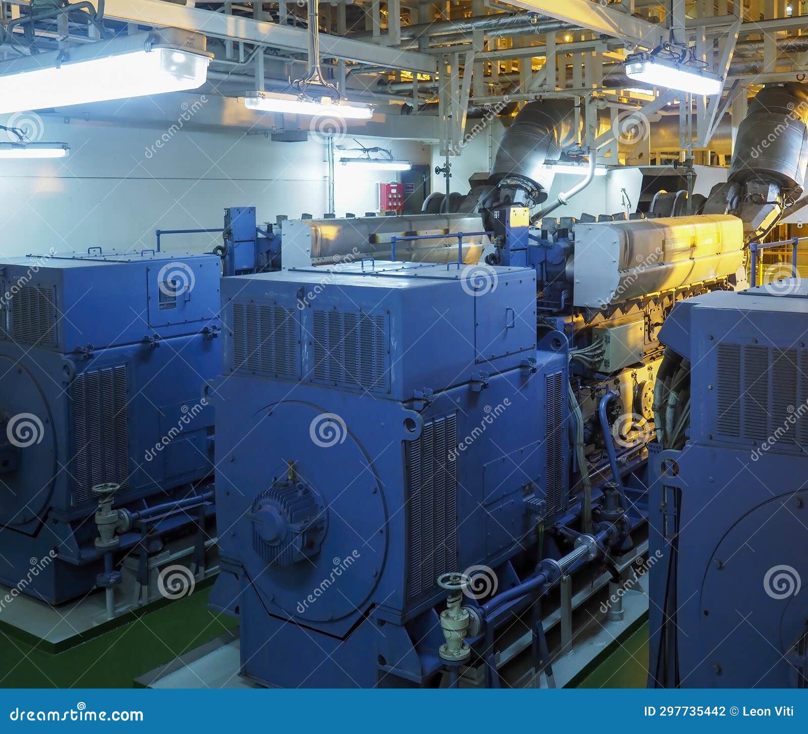 Generator Room Outdoor At The Back Of Building Background. Electric ...