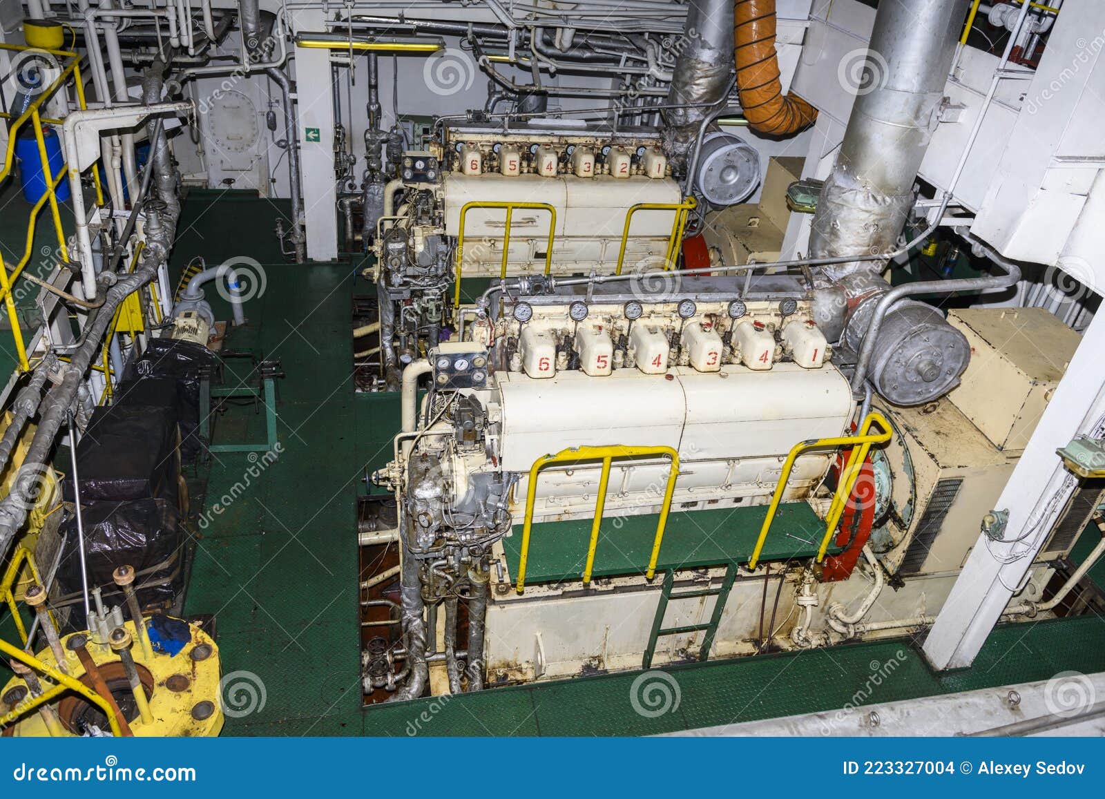 Generator Room Emergency Power Supply. Powered By Diesel Power Royalty ...