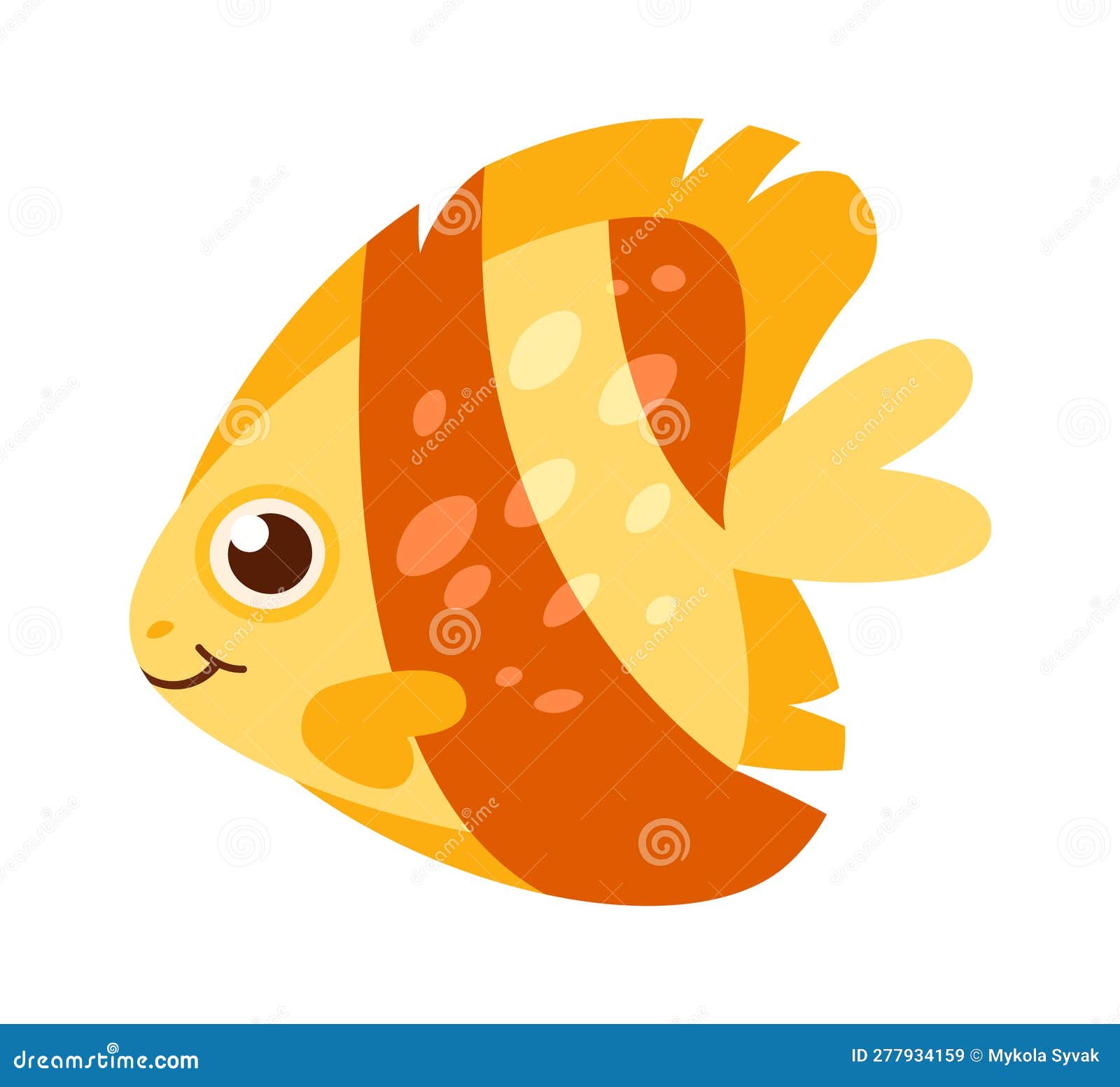 Marine Fish Character stock illustration. Illustration of wildlife ...