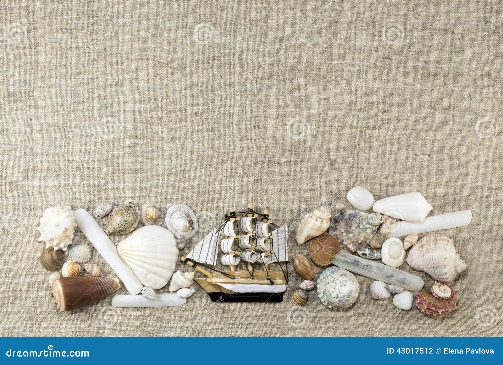 Marine Frame with Ship, Horizontal Stock Photo - Image of canvas, frame ...