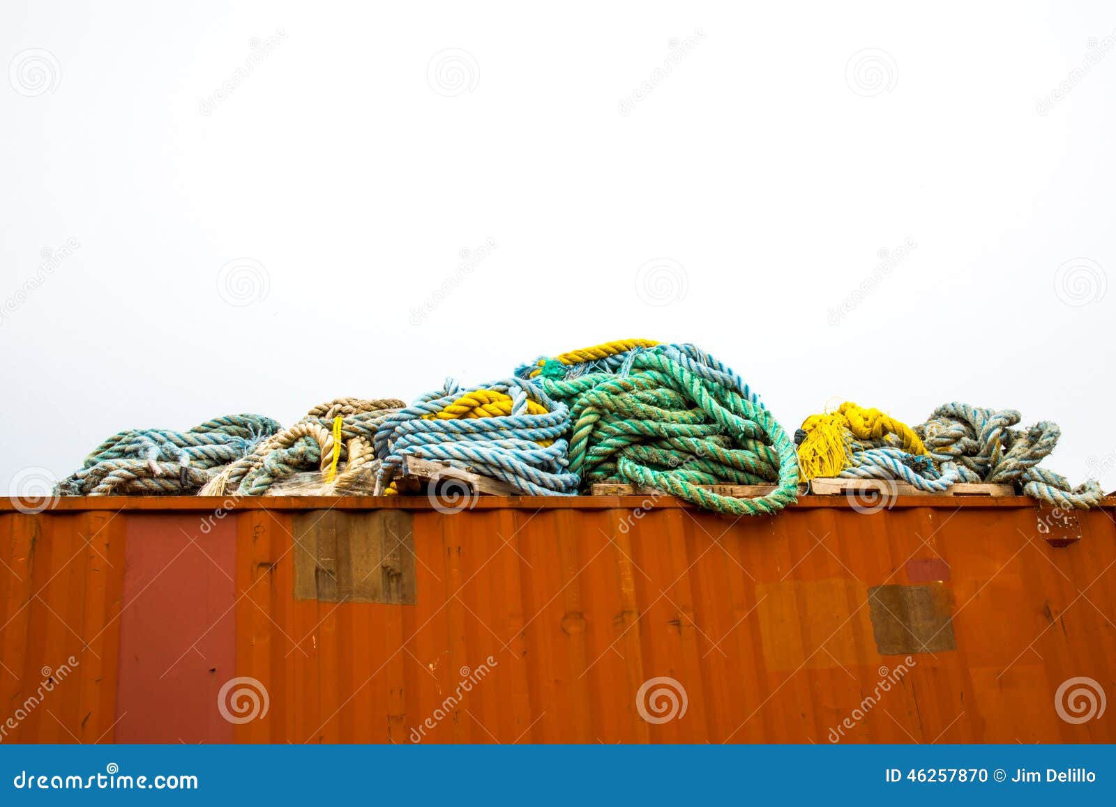 Marine Industrial Rope stock photo. Image of fishing - 46257870