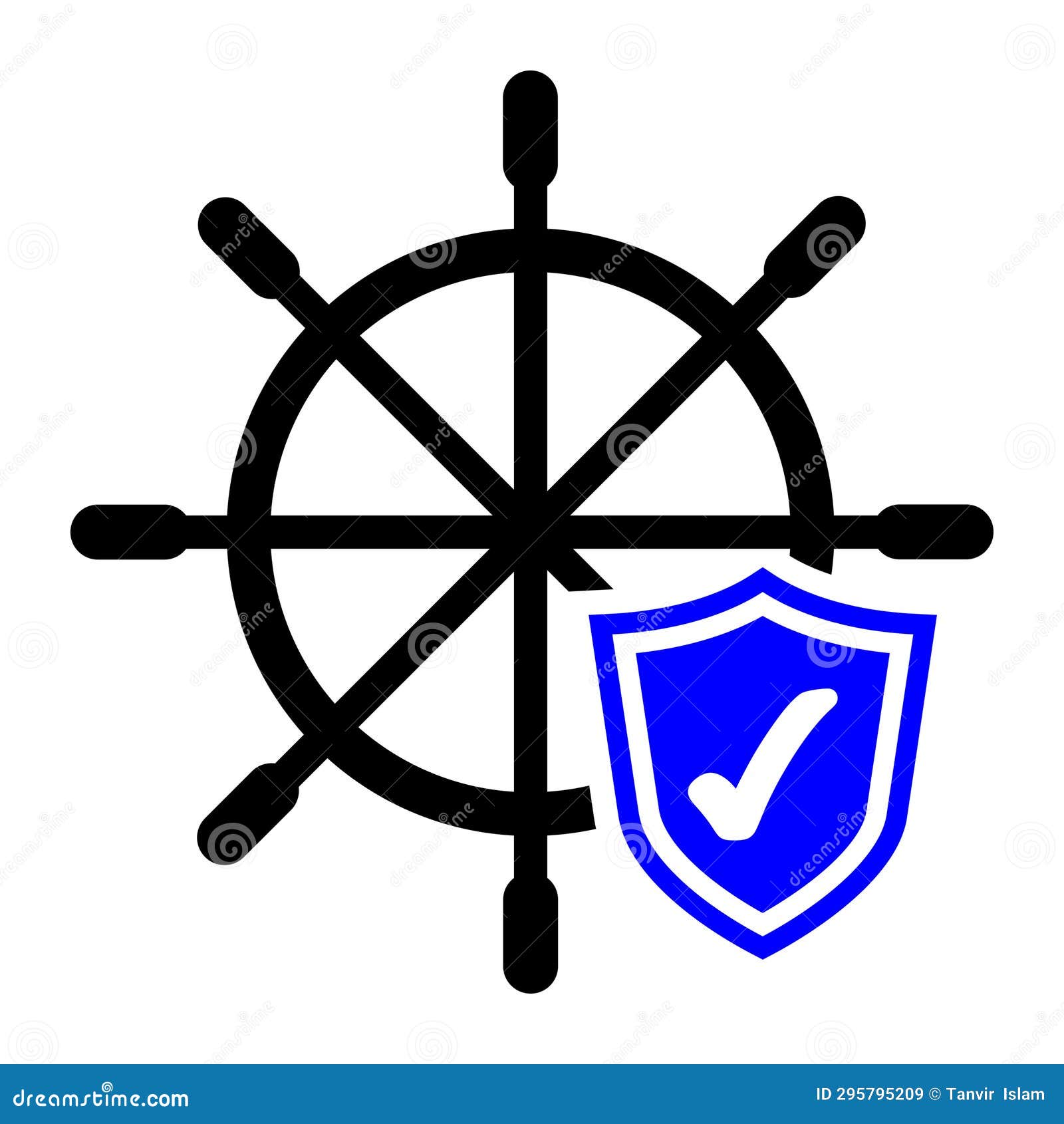 Marine Insurance Icon stock illustration. Illustration of beautiful ...