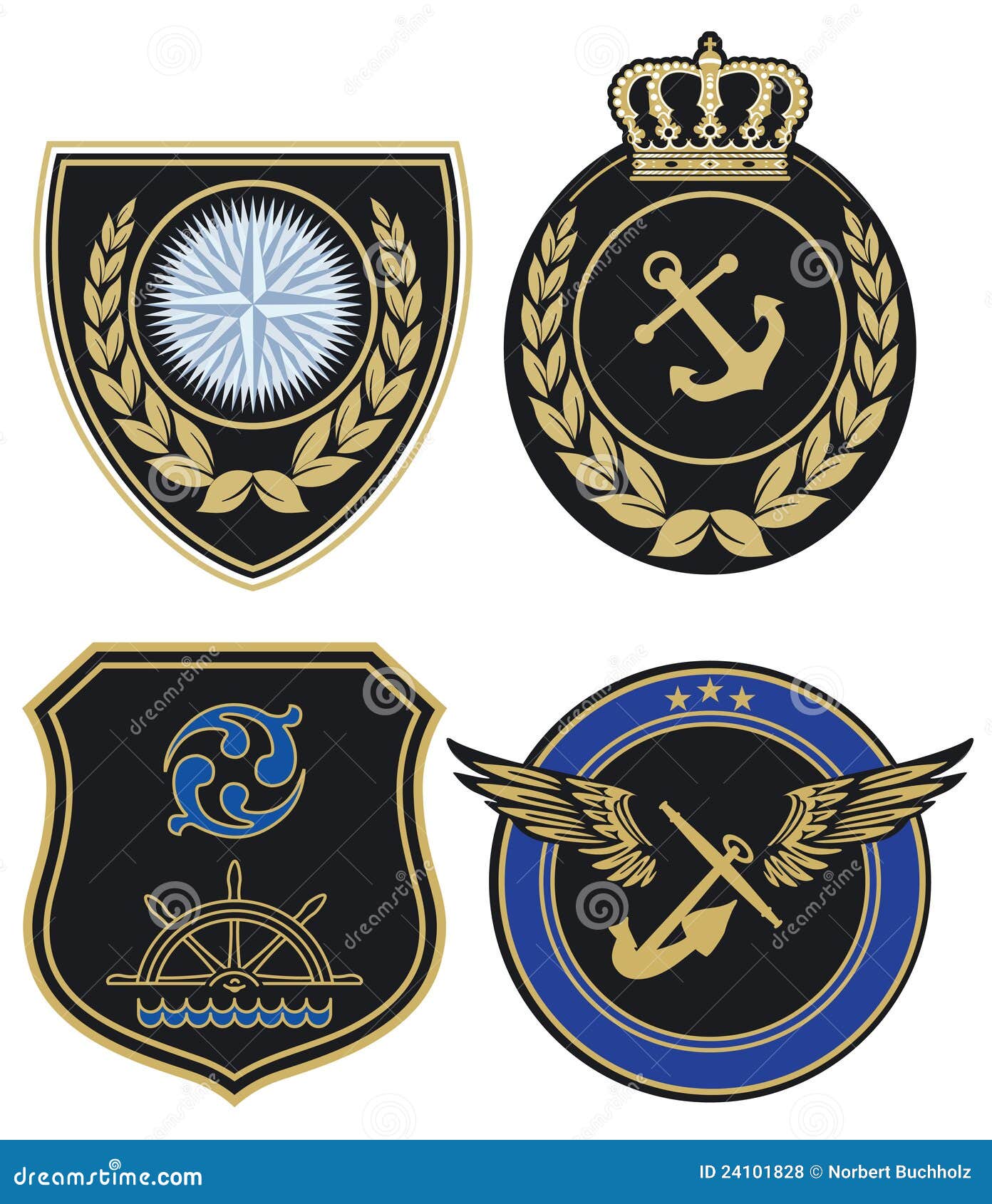 Marine Label stock vector. Illustration of sailor, sign - 24101828