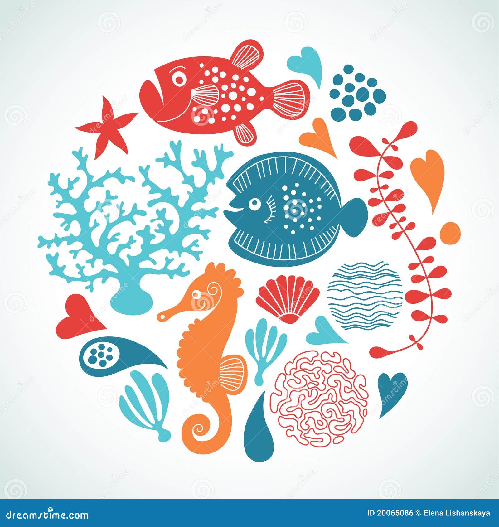 Marine Life Logo Collection. Sketchy Seafood - Shrimp. Black Outline ...