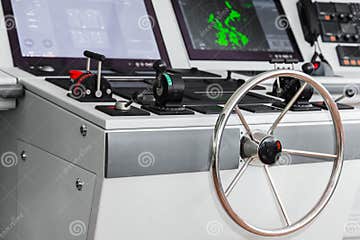 Marine Navigation Simulation System, Ship Control Panel Stock Photo ...