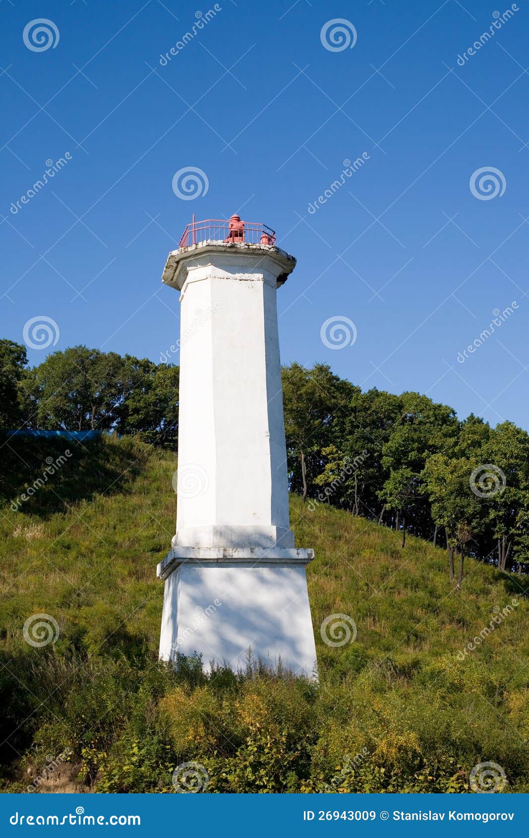 Marine Navigational Range Sign Tower Stock Image - Image of marine ...