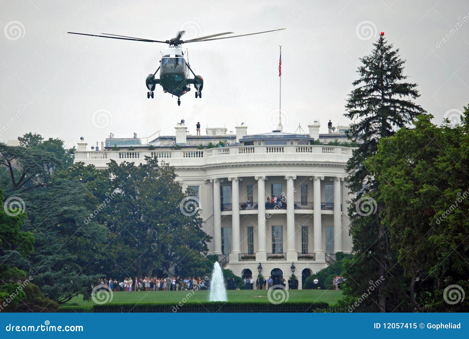 Marine One and White House stock image. Image of midair - 12057415
