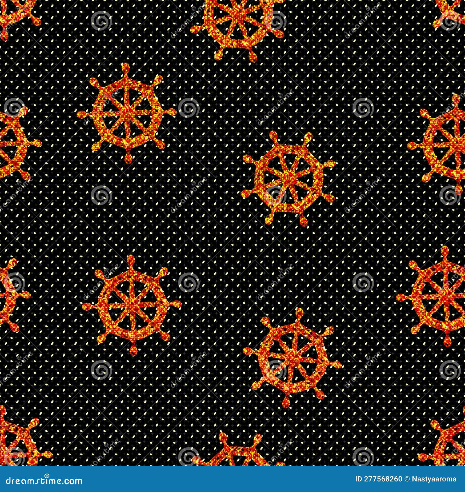 Marine Pattern in Retro Style Stock Vector - Illustration of graphic ...