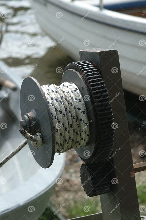 Marine pulley stock image. Image of pull, rope, machinery - 1510579