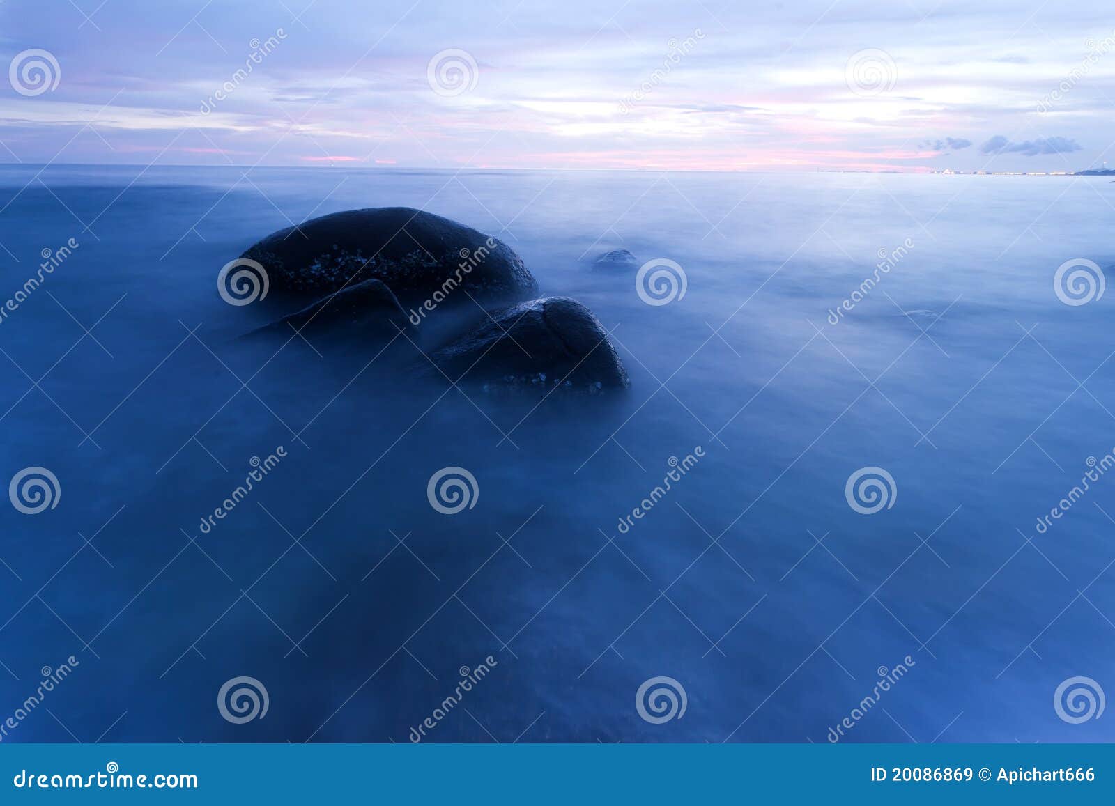 Marine rocks. stock image. Image of color, open, dusk - 20086869