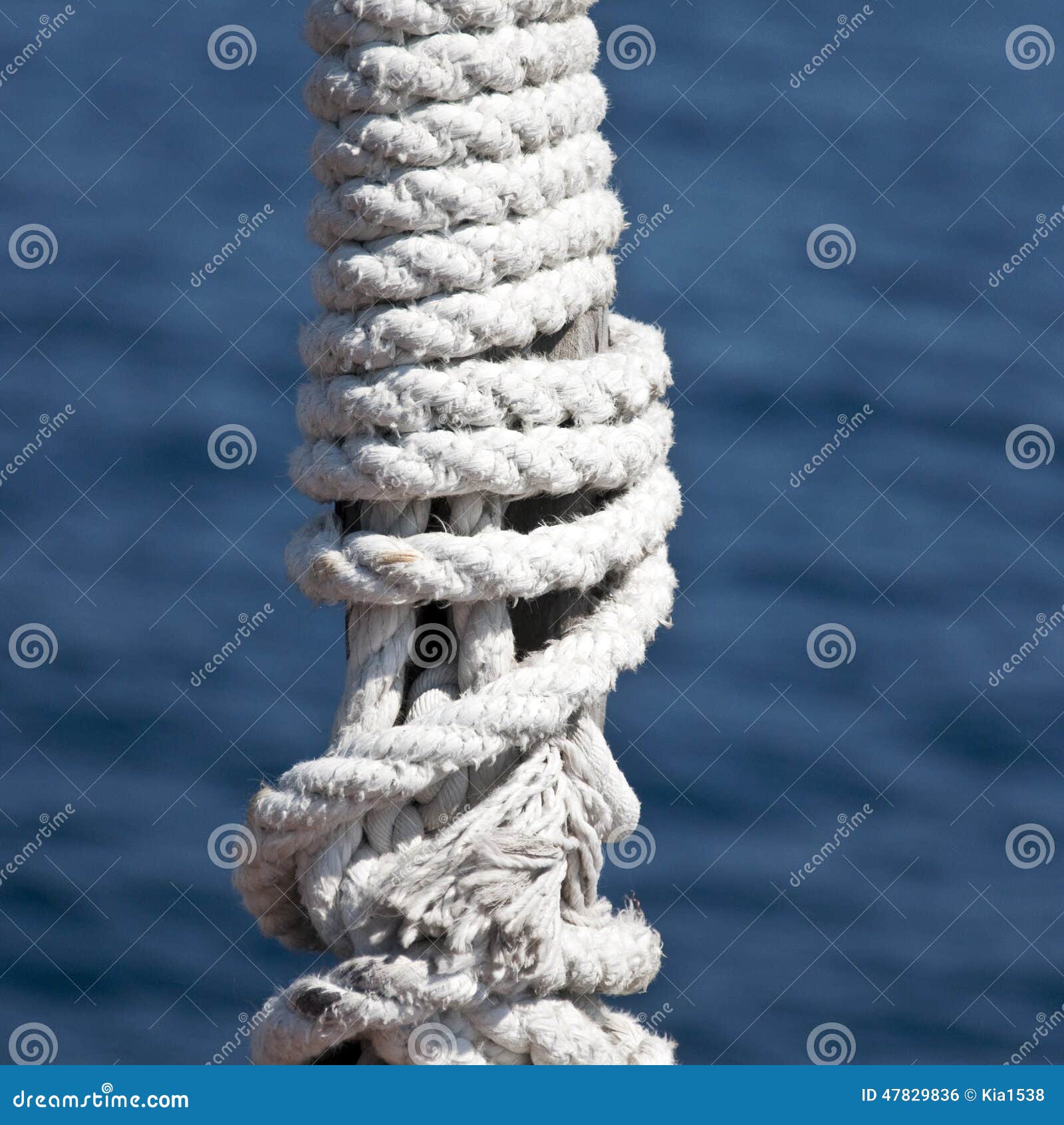 Marine rope stock photo. Image of natural, hanging, bollard - 47829836