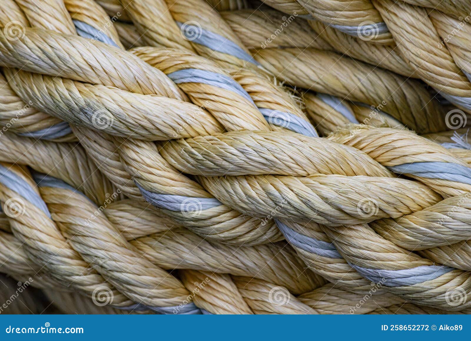 Marine Rope On Mooring Bollard In Port Royalty-Free Stock Photo ...