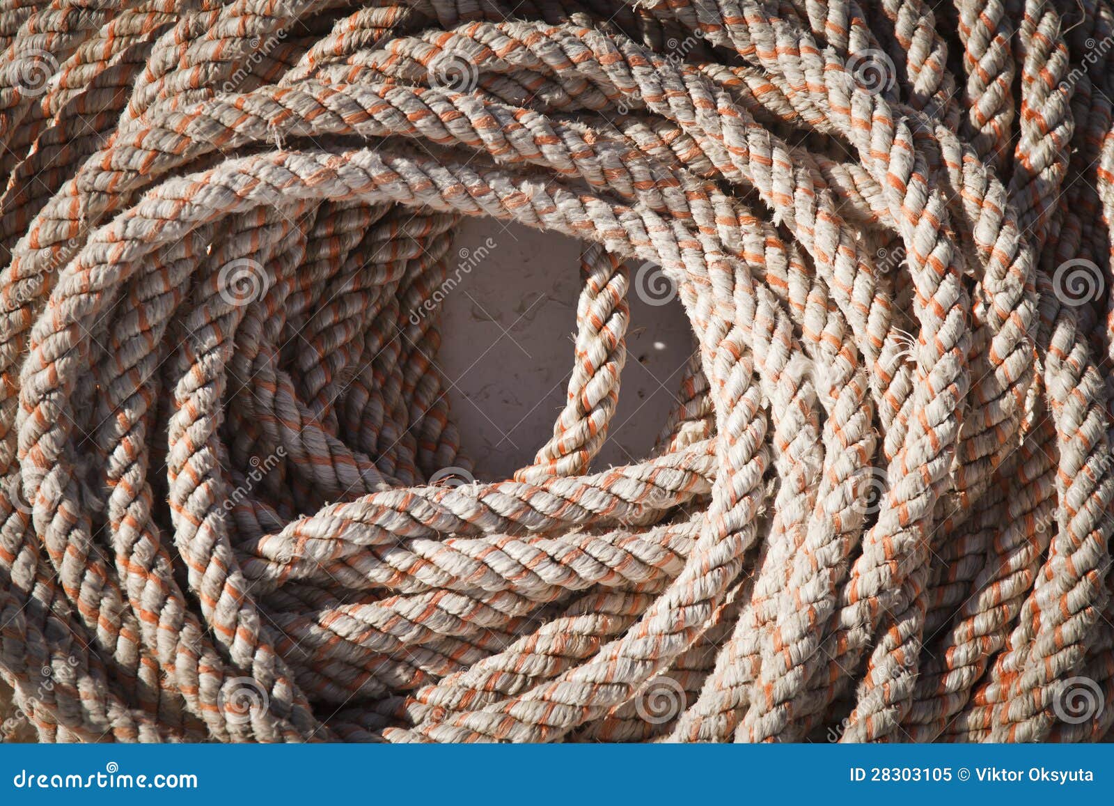 Marine rope skein stock image. Image of closeup, hank - 28303105