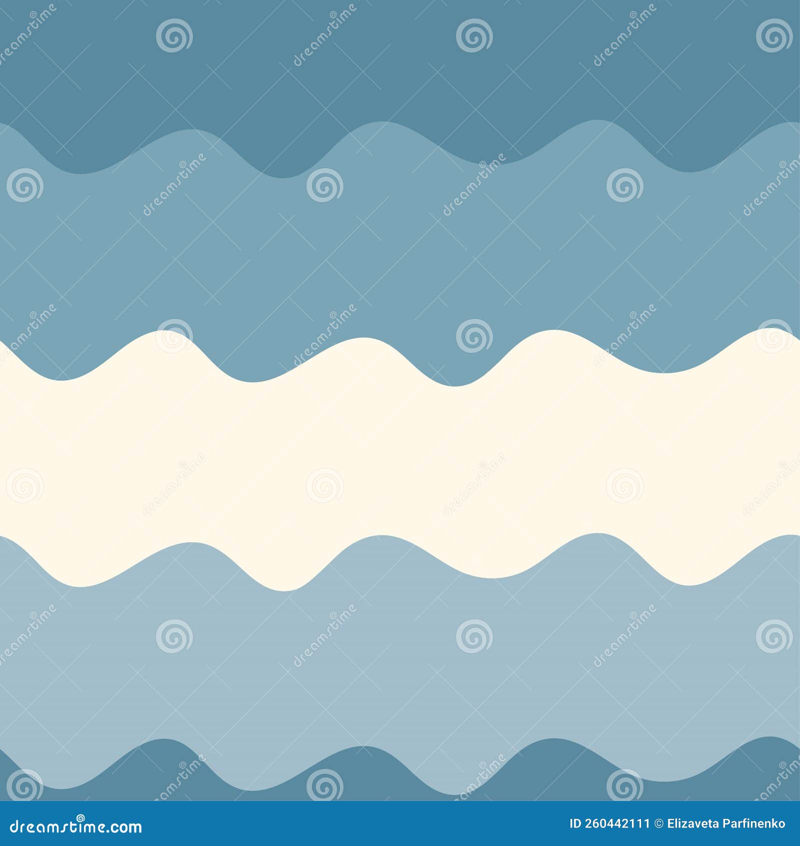 Marine Seamless Pattern.Background with Waves.Texture of the Sea, River ...