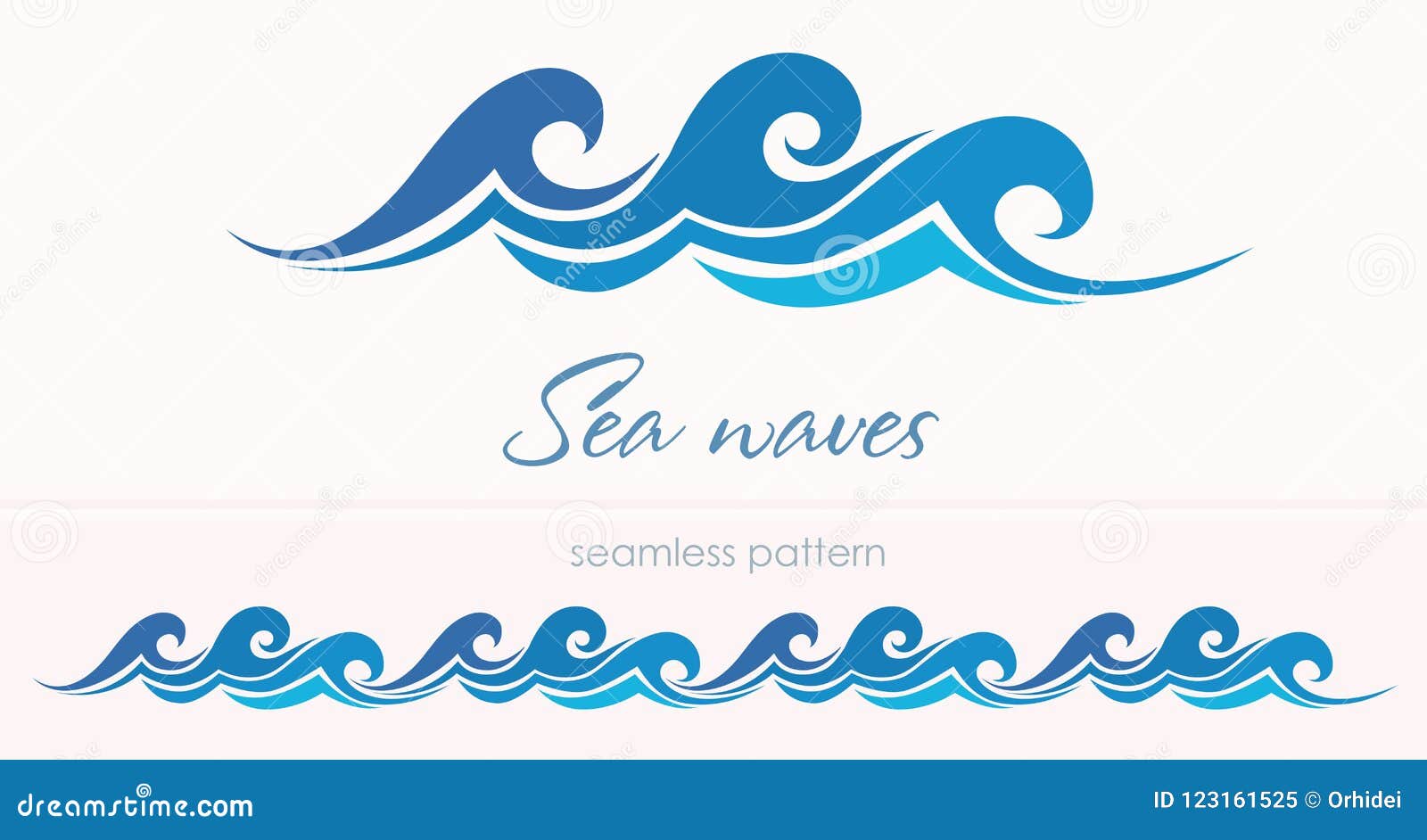 Marine Seamless Pattern with Stylized Waves on a Light Backgroun Stock ... Marine Seamless Pattern with Stylized Waves on a Light Backgroun Stock ...